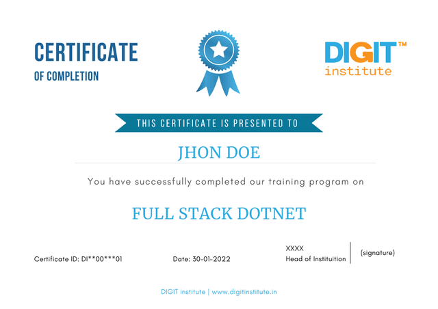 Dot Net FullStack Training in Hyderabad | DIGIT institute